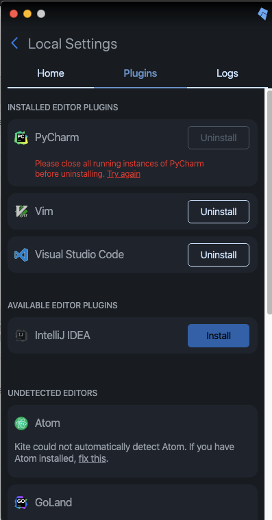 Plugin install doesn't work with pycharm professional 2020.1.1 · Issue #225 · kiteco/issue ...