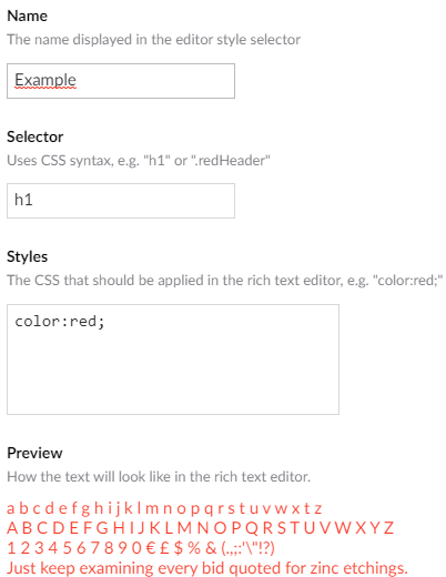 Bug when using multiple styles for the same selector in RTE · Issue #13606 · umbraco/Umbraco-CMS ...