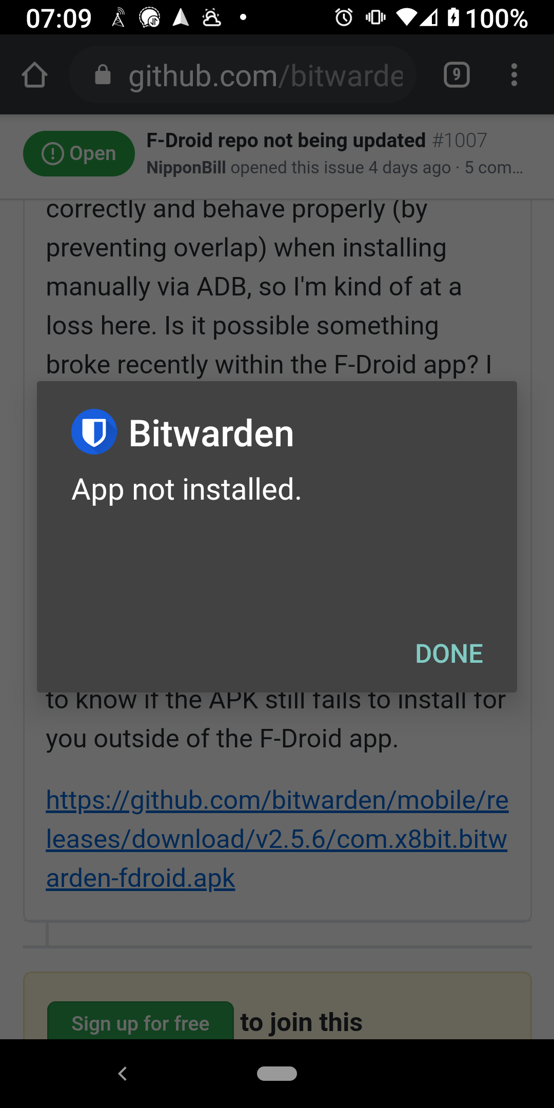 F-Droid repo not being updated · Issue #1007 · bitwarden/mobile · GitHub