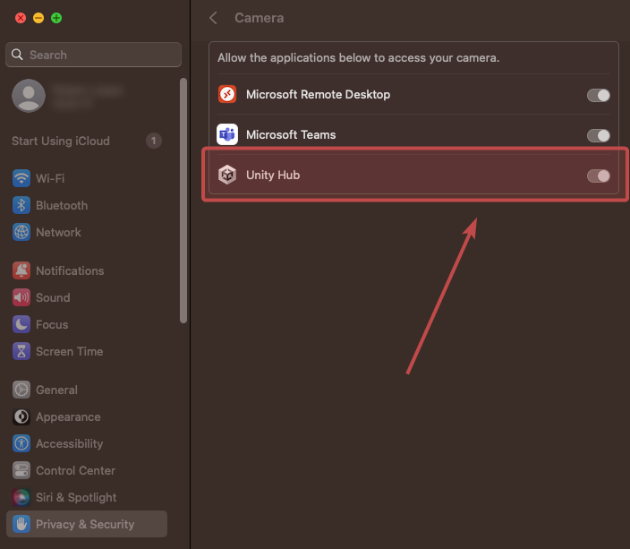 Webcam can not be accessed in Unity / OSX Ventura · Issue #11 · PTCInc/vuforia-engine · GitHub