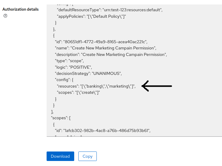 When choosing resources in scope-based permission, multiple resource can be selected but only ...