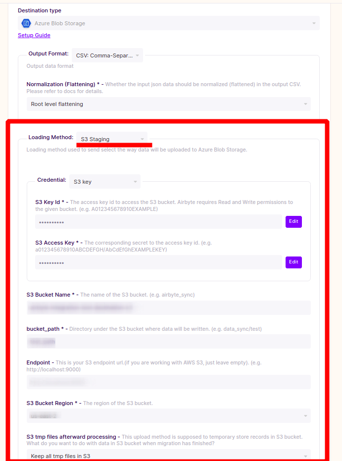:tada: Add S3 and GCS stagings for Azure Blob Storage destination by andriikorotkov · Pull ...