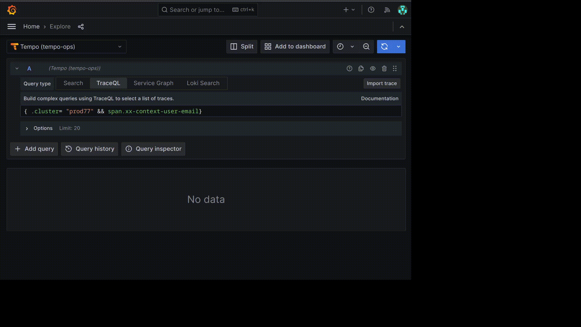 TraceQL autocomplete issue: incorrect parsing · Issue #74213 · grafana/grafana · GitHub