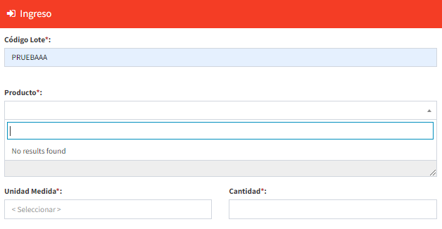 SOPORTE-->Logística-->Entrada | Recepción MP: que recupere los artículos en el select de ...