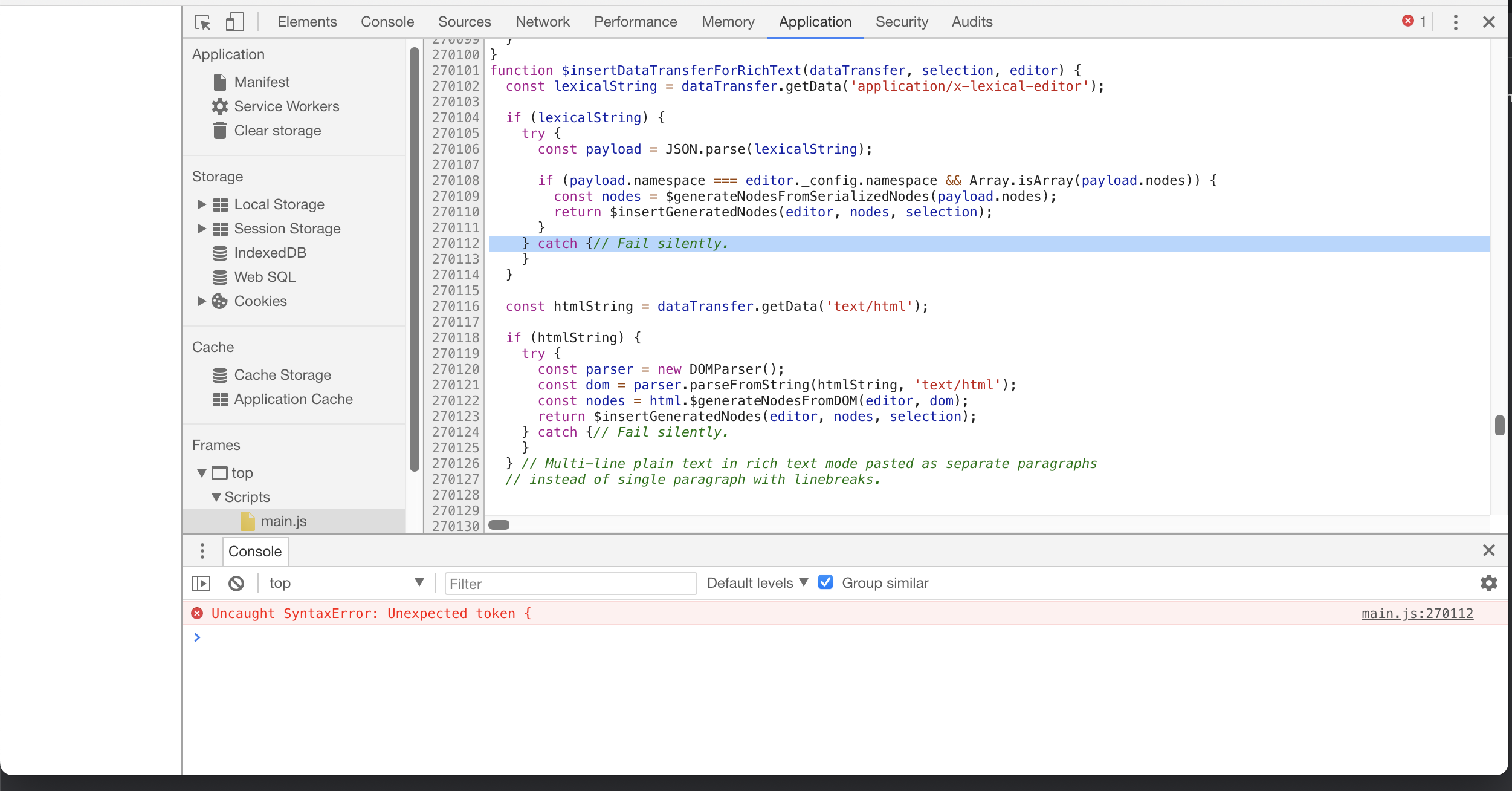Bug Crash On Older Browsers · Issue 5037 · Facebooklexical · Github