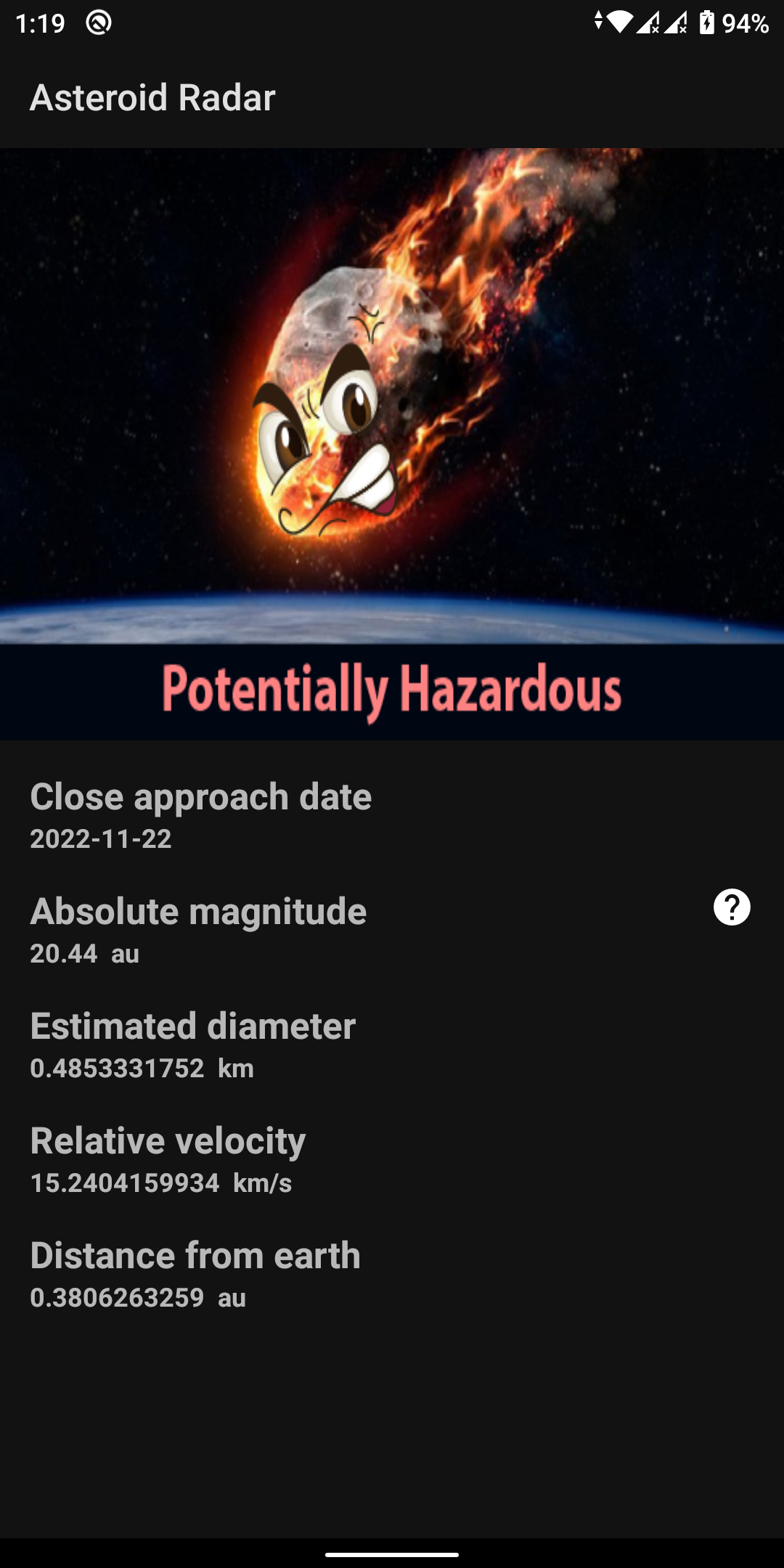 GitHub - marwanayman11/Udacity_AsteroidRadar