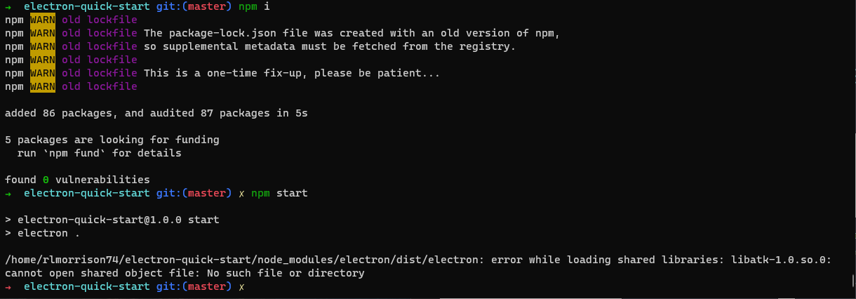 NPM start not working on windows 10/ WSL2 running ubuntu 20.04.2 ...