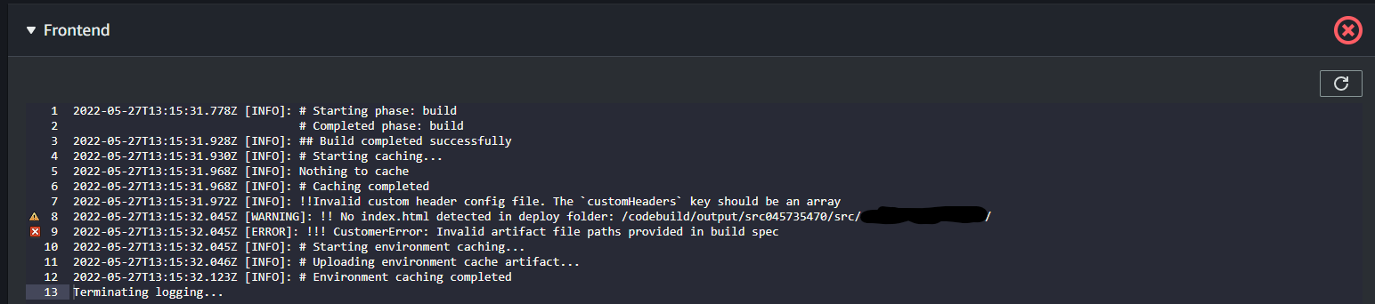 Build Failing On App With Empty Frontend · Issue 2917 · Aws Amplifyamplify Hosting · Github