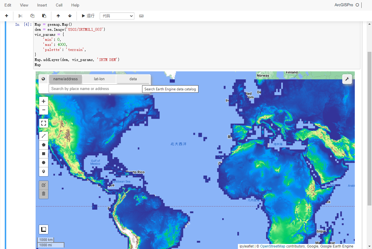 The geemap interactive map in ArcGIS Pro has some problems. · gee-community geemap · Discussion ...