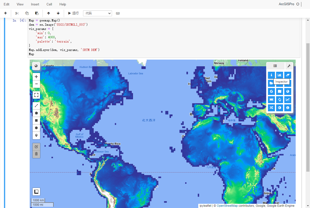 The geemap interactive map in ArcGIS Pro has some problems. · gee-community geemap · Discussion ...
