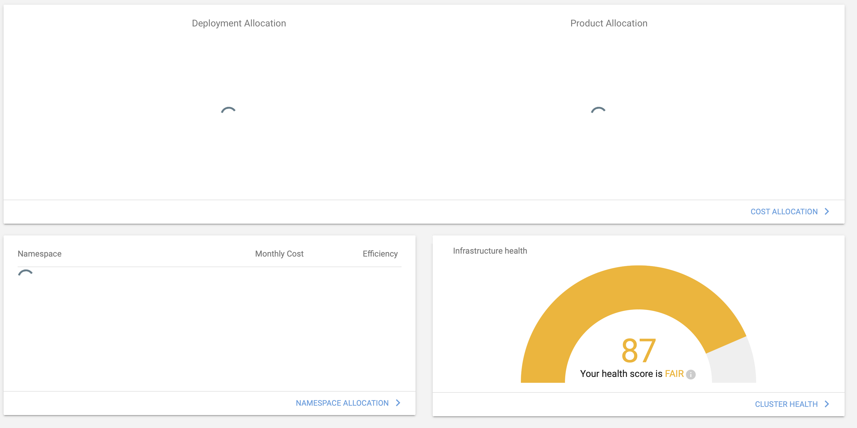 Certain UI elements not loading when they are no PVs in the cluster · Issue #263 · opencost ...