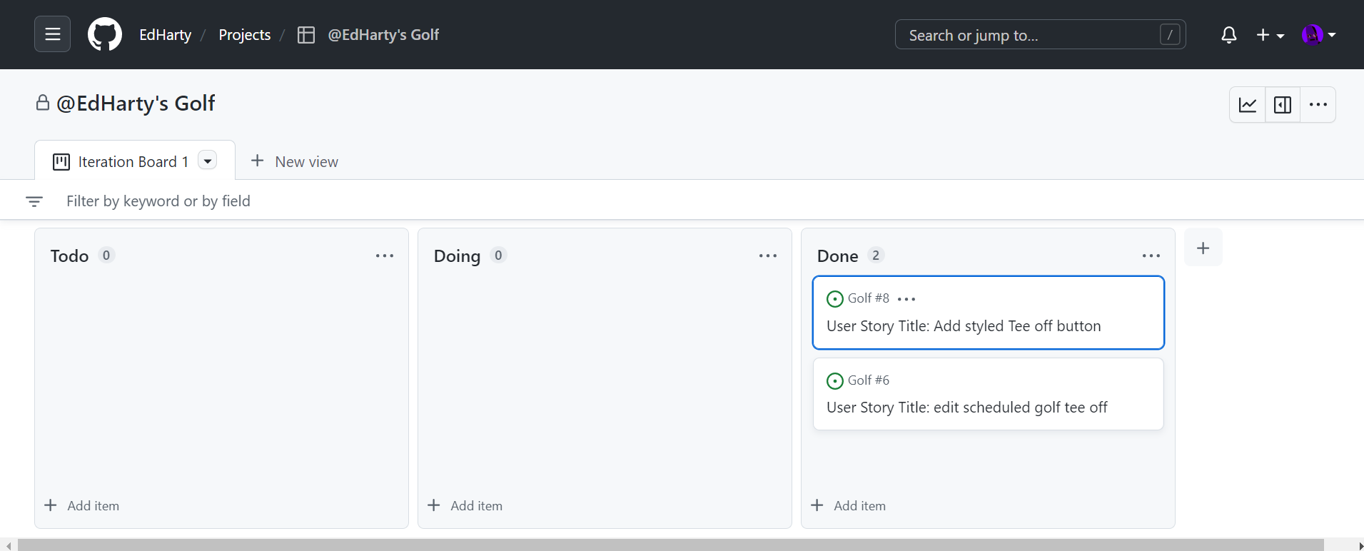 GitHub - EdHarty/Golf