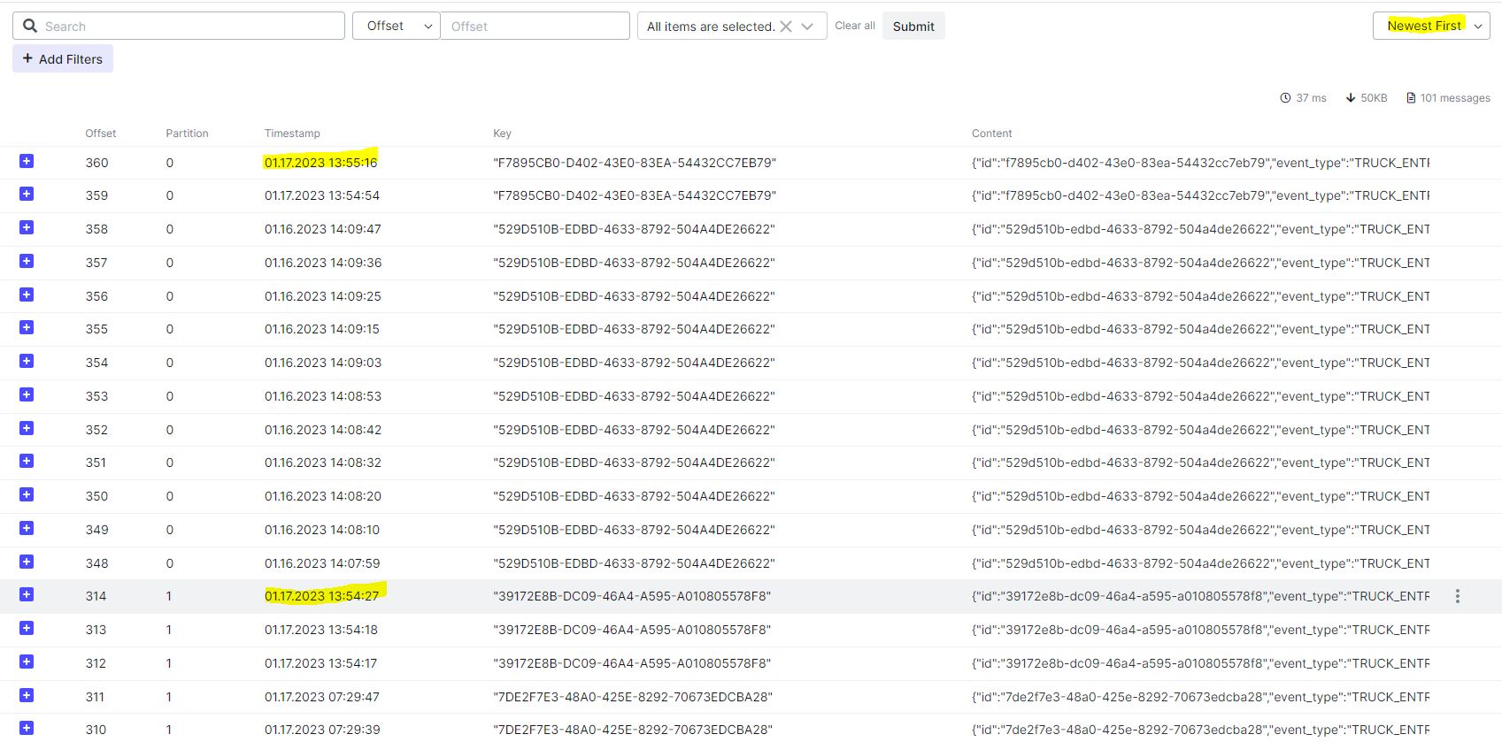 Kafka Ui Is Displaying Default Messages Out Of Order Per The Timestamp · Issue 3595 6916