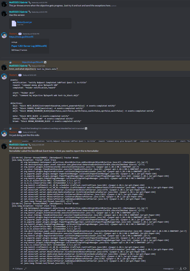 ItemsAdder called the blockBreak Event twice. · Issue #3139 · PluginBugs/Issues-ItemsAdder · GitHub