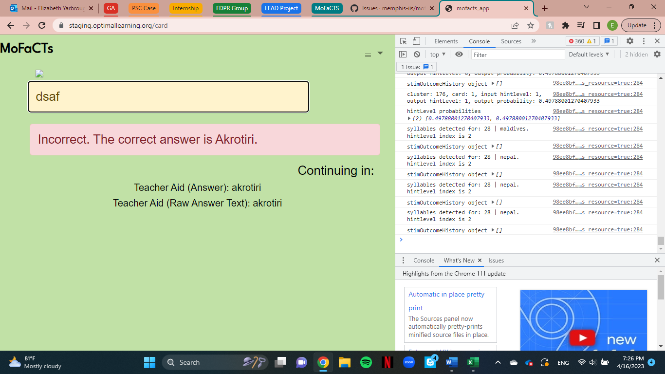 No images for some items, no countdown if gotten wrong · Issue #1111 · memphis-iis/mofacts · GitHub