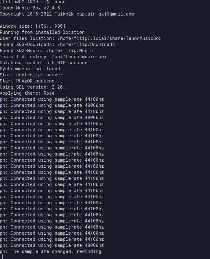 sometimes tauon starts from a random point in a song · Issue #879 · Taiko2k/Tauon · GitHub