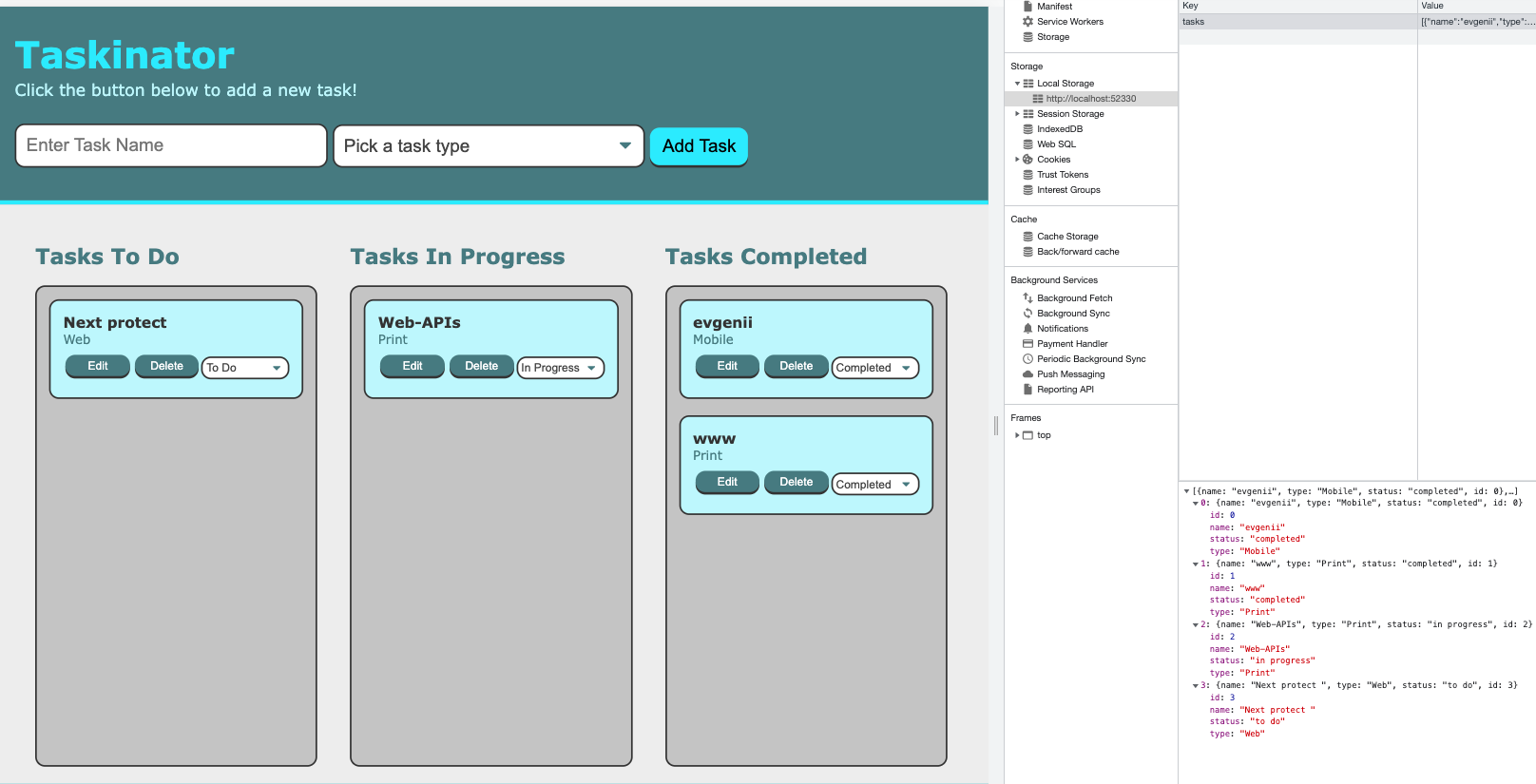 GitHub - EvgeniiI7/Task-Tracker-App