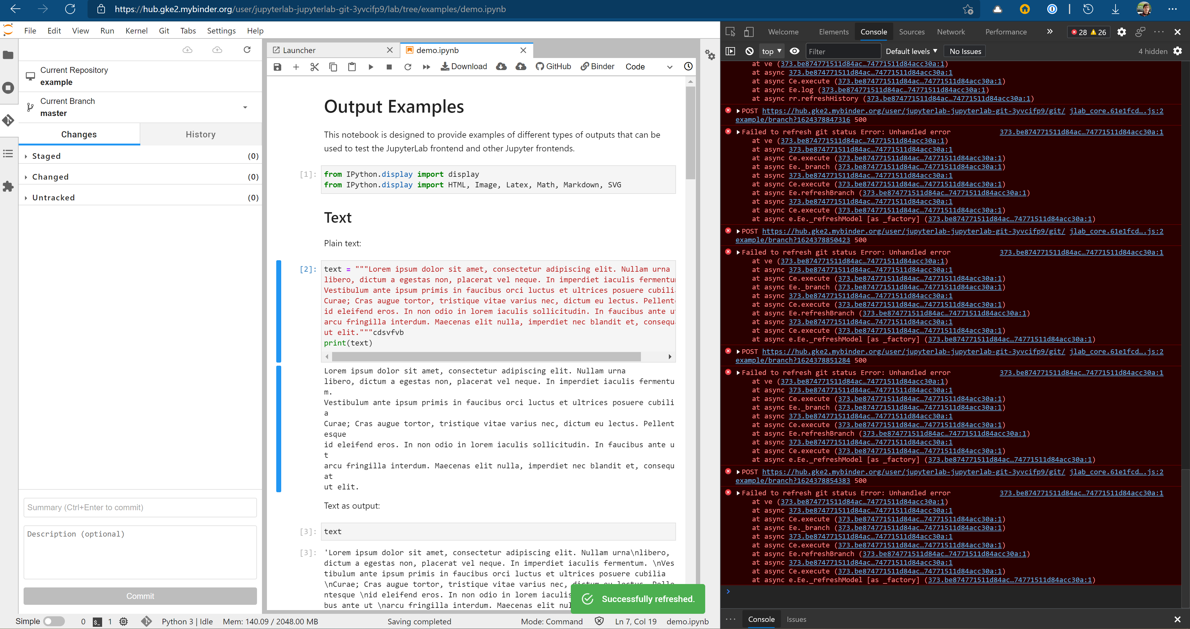 Binder Is Broken · Issue 960 · Jupyterlabjupyterlab Git · Github 
