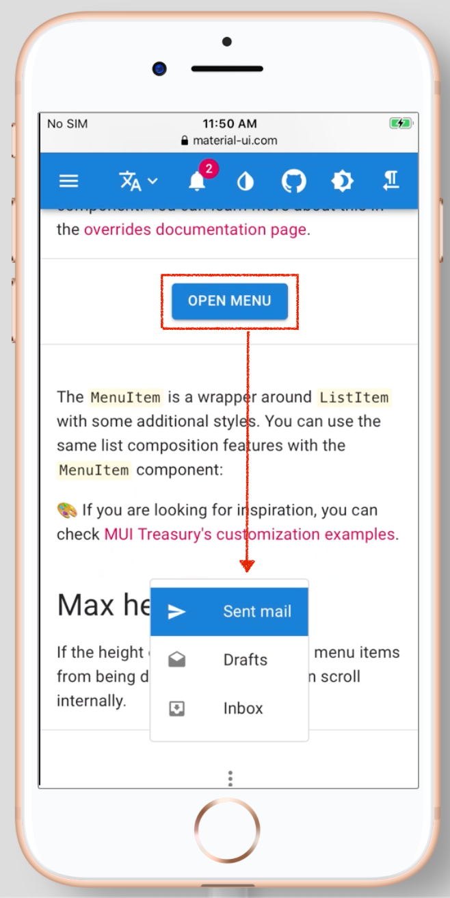 Menu Menu Does Not Lock Scroll On Some Ios Devices · Issue 24374 · Muimaterial Ui · Github 1422