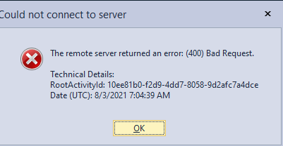 getting (400) bad request error when trying to connect from tabular editor to power bi Premium ...
