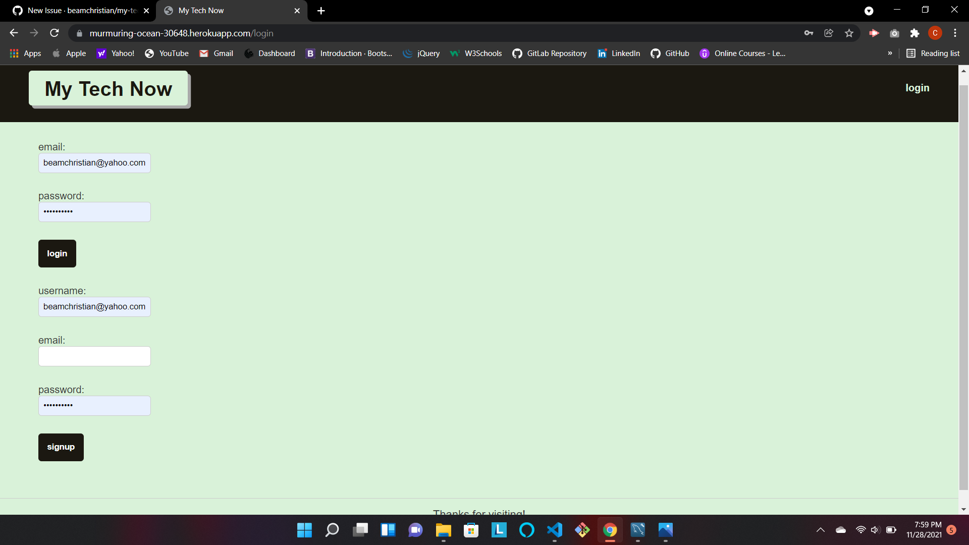 GitHub - beamchristian/my-tech-now