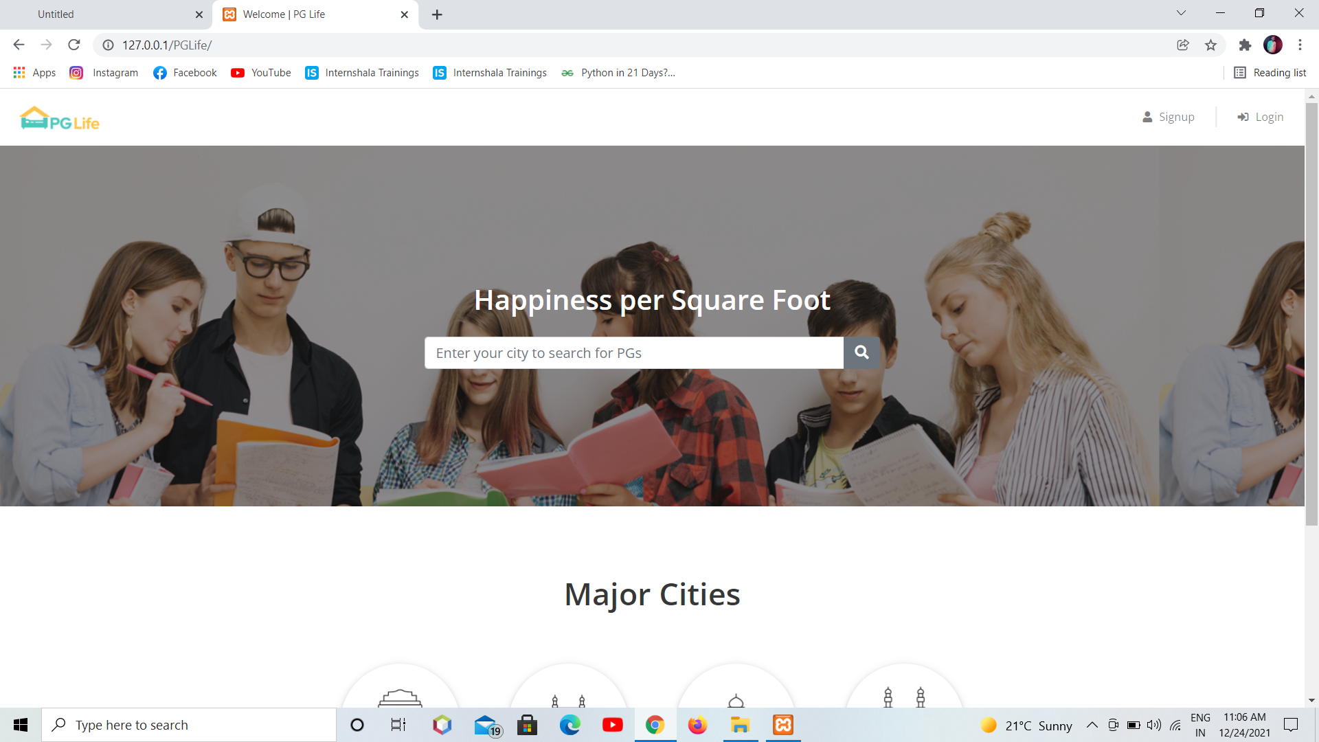 GitHub - ItsmeSaket/PG-Life: PG Life is a website which I have created using React ,PHP keeping ...