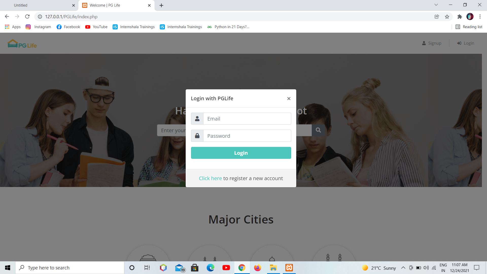 GitHub - ItsmeSaket/PG-Life: PG Life is a website which I have created ...