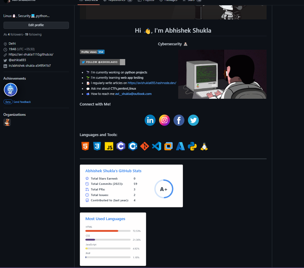 [PROFILE ADDITION] · Issue #1732 · EddieHubCommunity/awesome-github ...