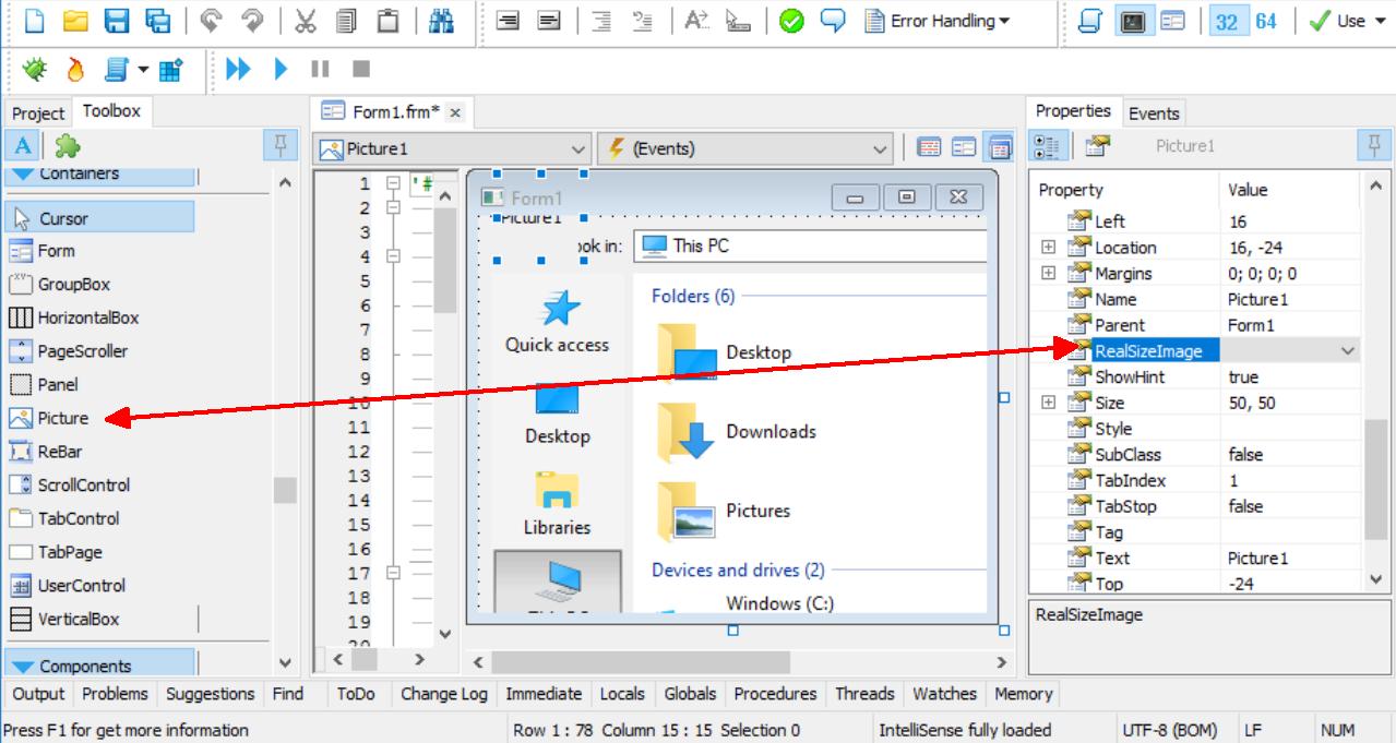 Picturebox RealSizeimage and CenterImage properties dont work · Issue #509 · XusinboyBekchanov ...