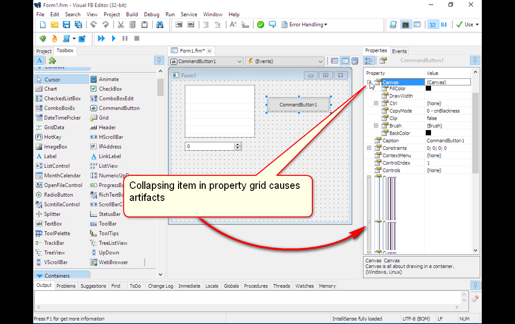 Collapsing an item in the property grid causes artifacts · Issue #519 · XusinboyBekchanov ...