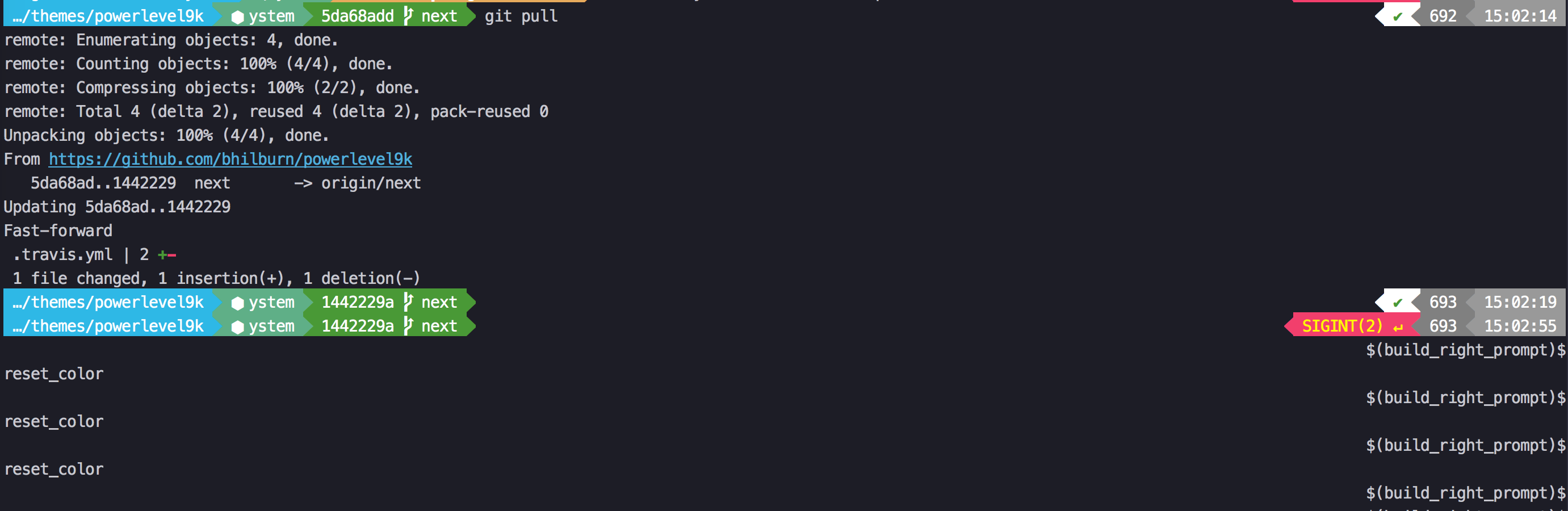 When I quickly press CTRL + c, `$RPROMPT_PREFIX$(build_right_prompt)` appears. · Issue #812 ...