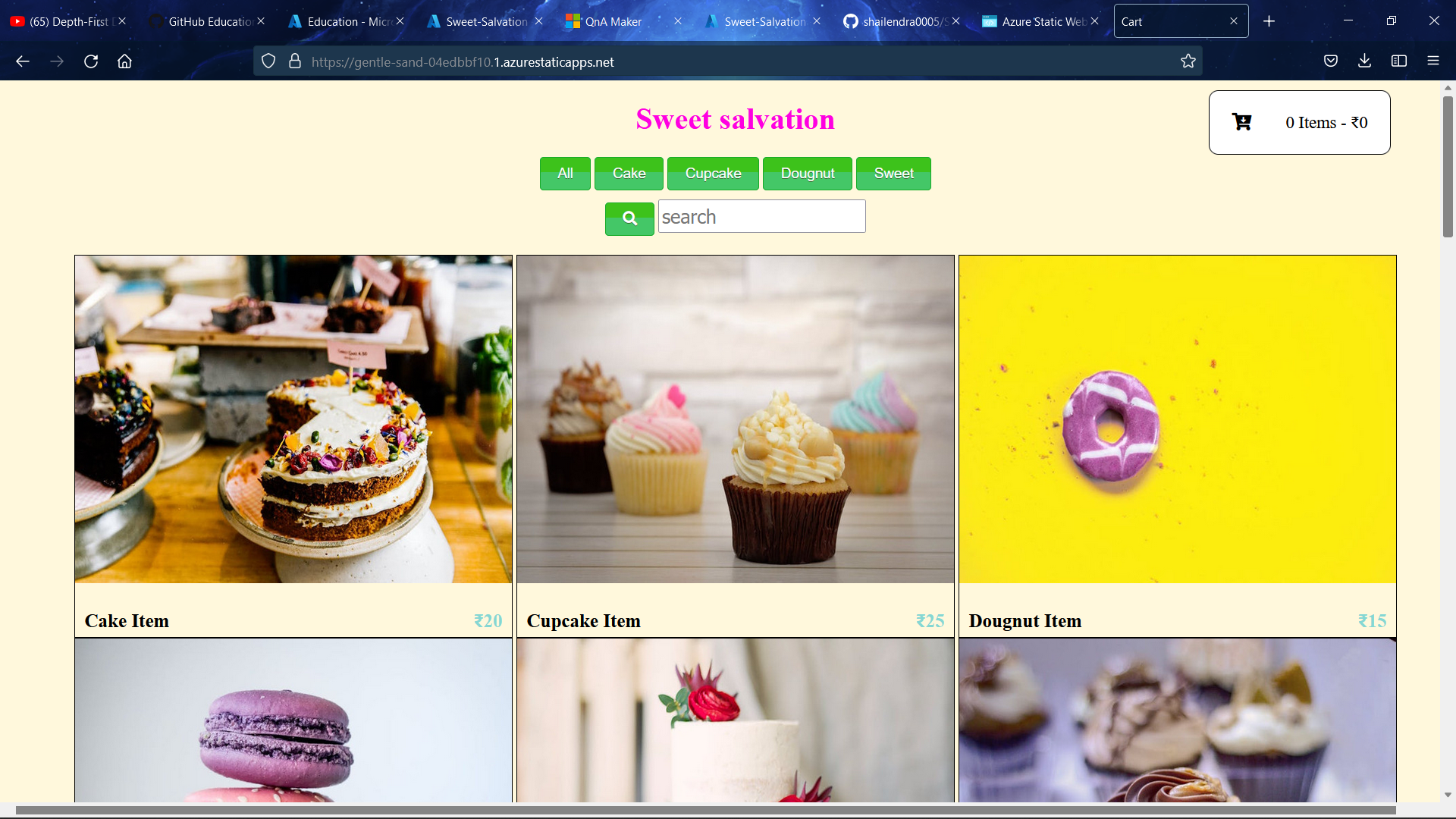 GitHub - shailendra0005/Sweet-Salvation: This is a staic bakery webpage ...