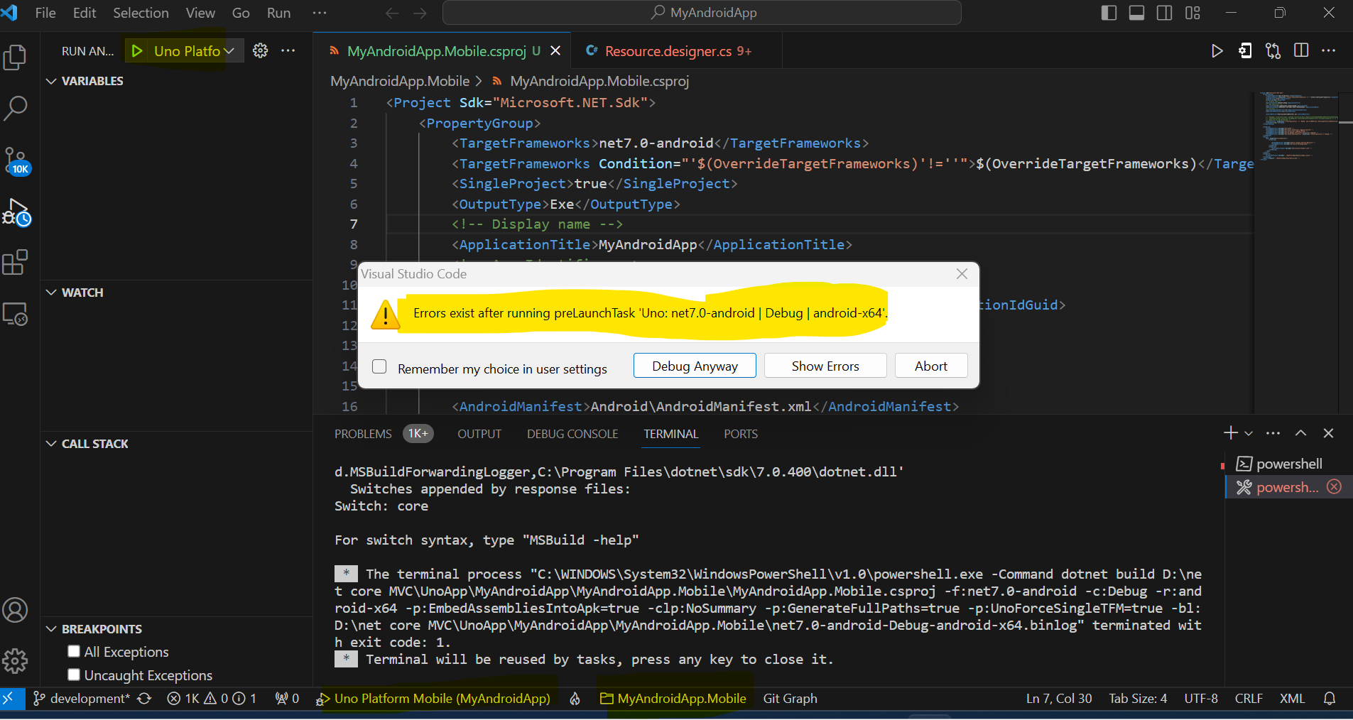 [vscode] Deployment does not work when there's a space in the path · Issue #13600 · unoplatform ...