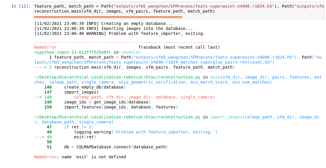 have an error in reconstruction steps · Issue #116 · cvg/Hierarchical-Localization · GitHub