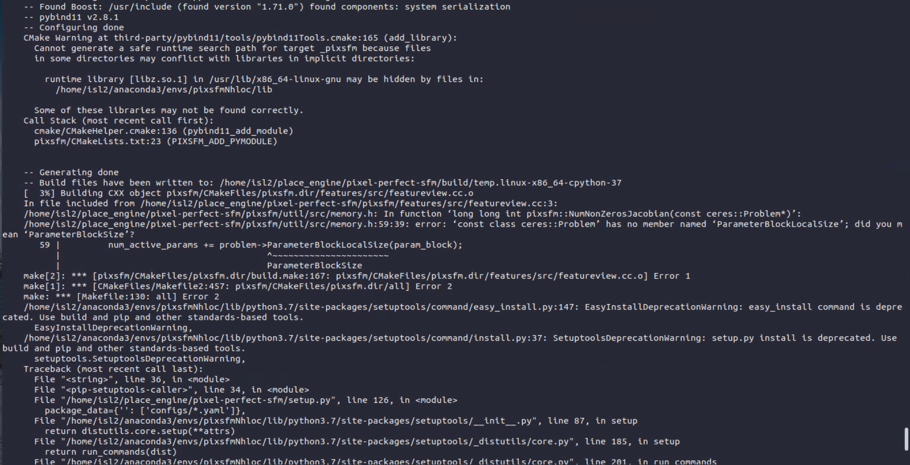 cannot run " pip install -e . " to install pixsfm · Issue #72 · cvg/pixel-perfect-sfm · GitHub