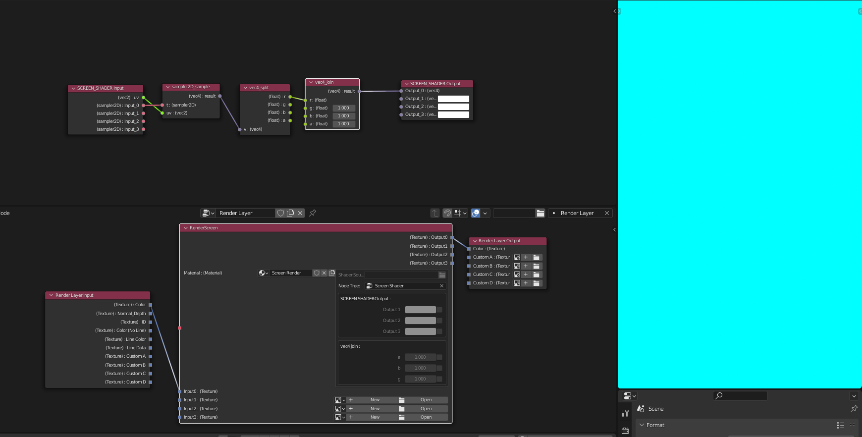 Converting to vec4 in Screen Shader not giving expected results · Issue #207 · bnpr/Malt · GitHub