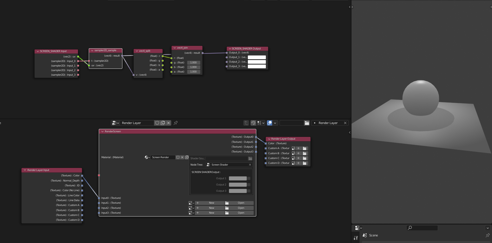 Converting to vec4 in Screen Shader not giving expected results · Issue #207 · bnpr/Malt · GitHub