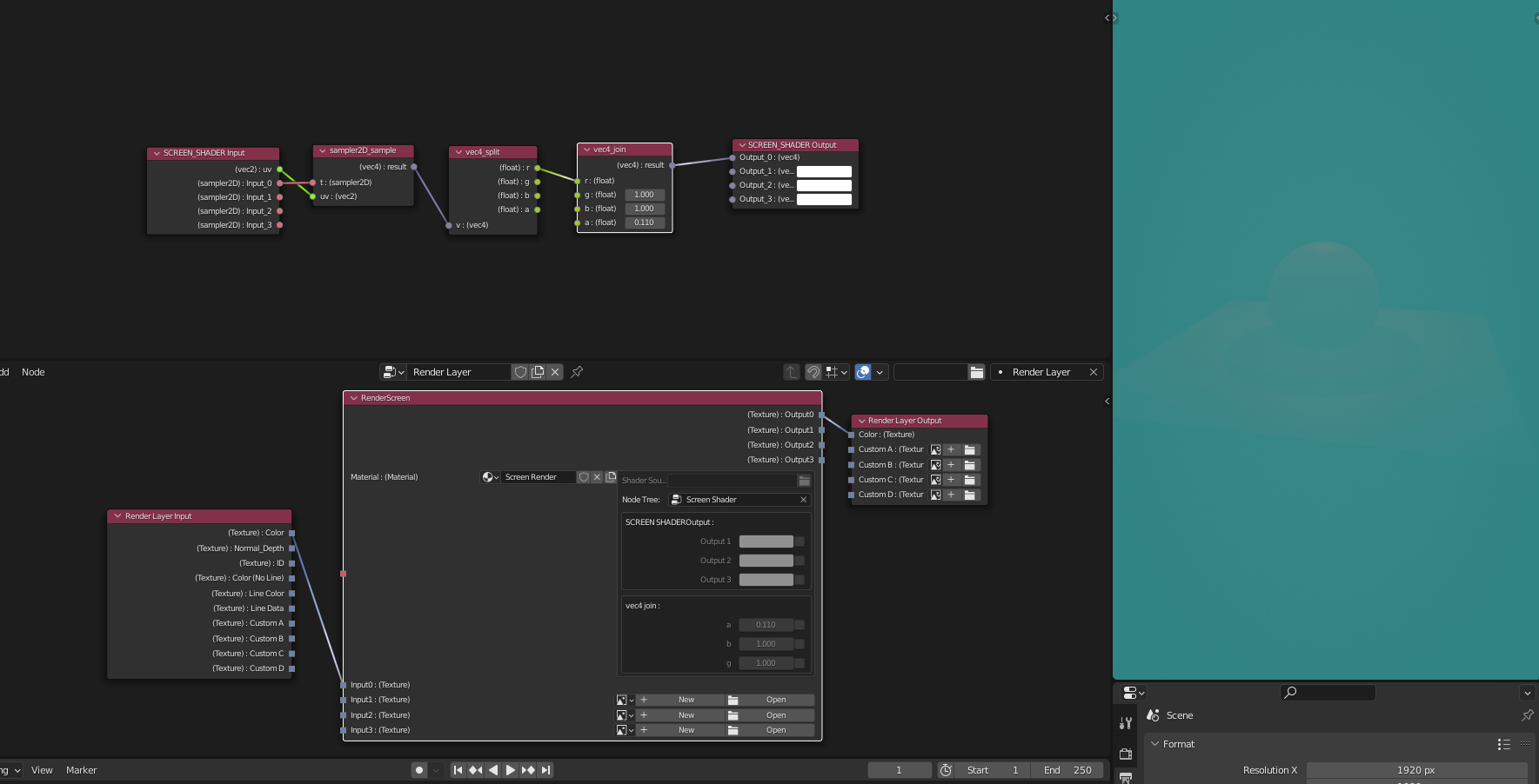 Converting to vec4 in Screen Shader not giving expected results · Issue #207 · bnpr/Malt · GitHub