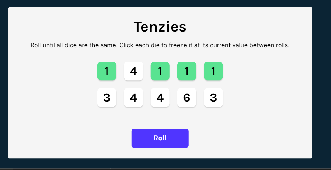 GitHub - mashinsp/Tenzies-game