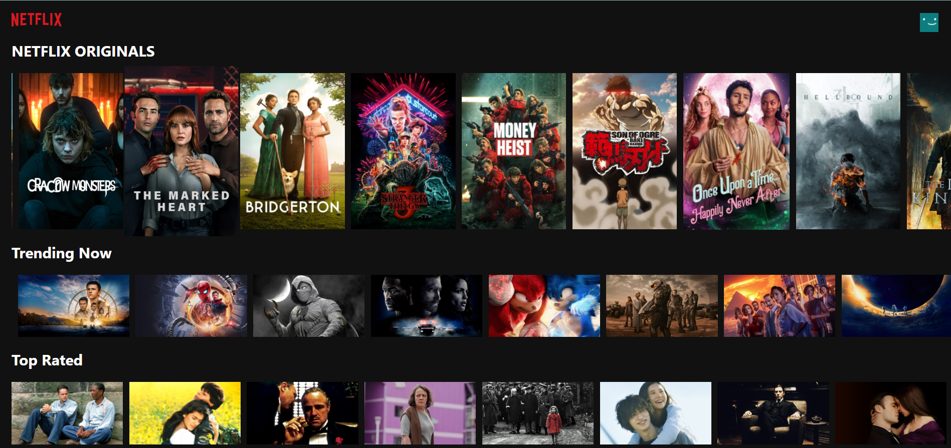 GitHub - dchaudhary27/Netflix_Clone: This website has similiar UI as that of netflix and it is ...