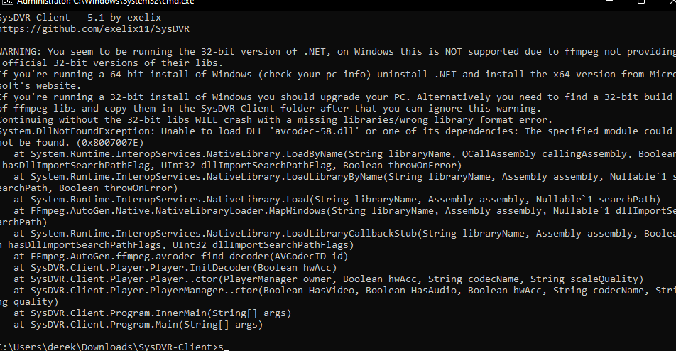 [Help] Net framework 5.0 64 doesn't work but 32 does (and it complains) · Issue #149 · exelix11 ...