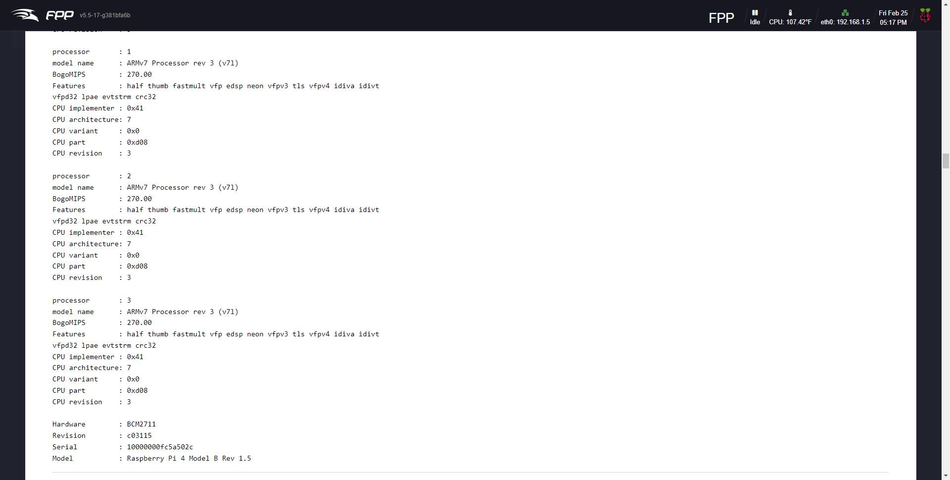 unable to initialize RPIWS281x output hardware c03115 · Issue #1254 ...