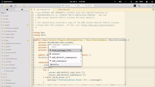 Add support for GVls · Issue #727 · elementary/code · GitHub