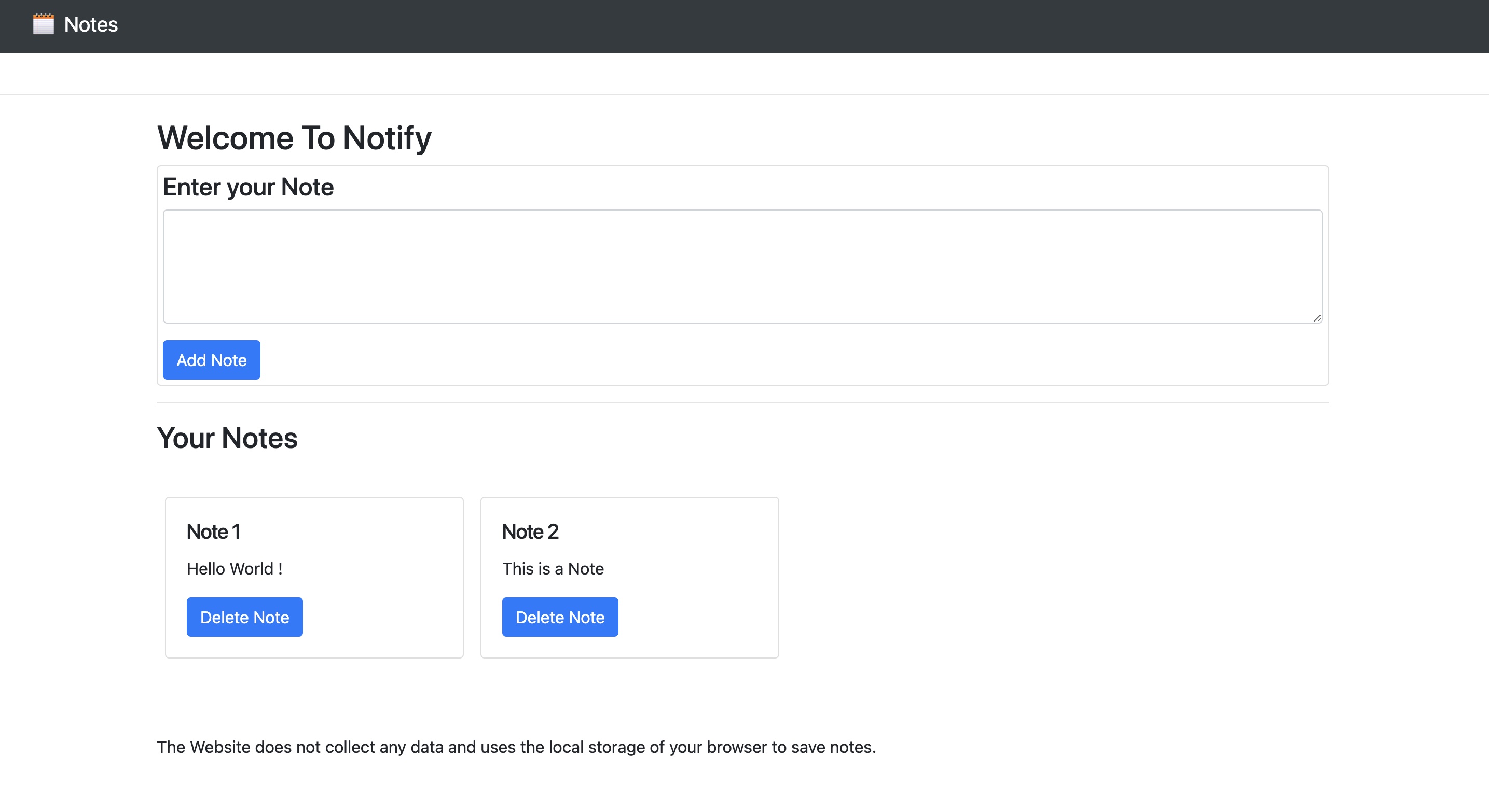GitHub - AshwinSheoran02/Notes-Website-using-JavaScript: Notes Website ...