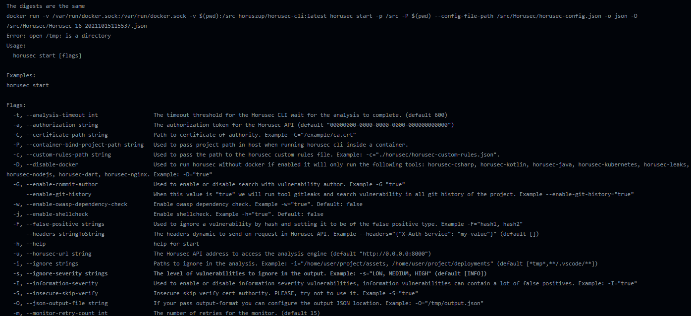 Horusec is not reading my config-file.json · Issue #656 · ZupIT/horusec · GitHub