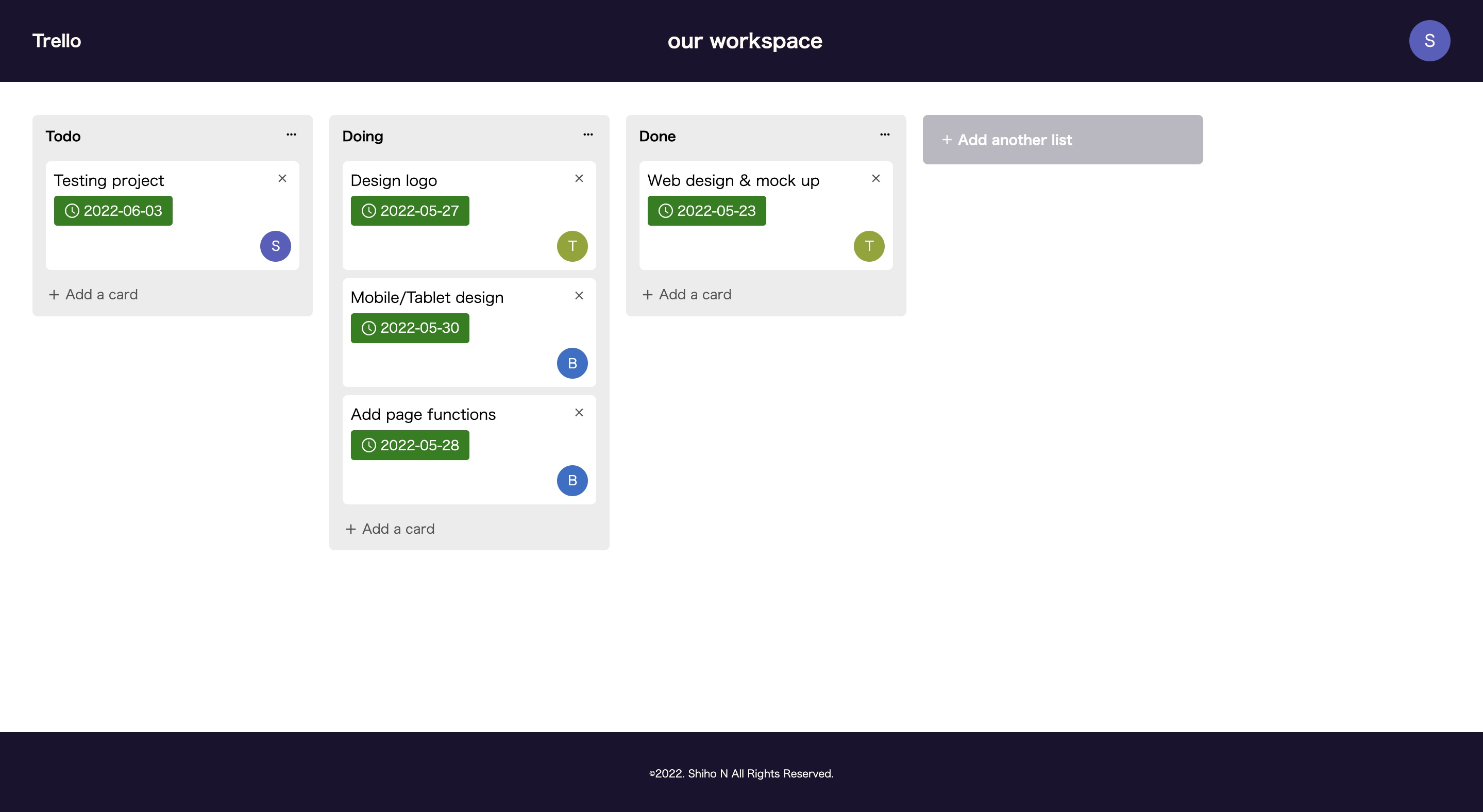 GitHub - Shiho317/Trello-FE