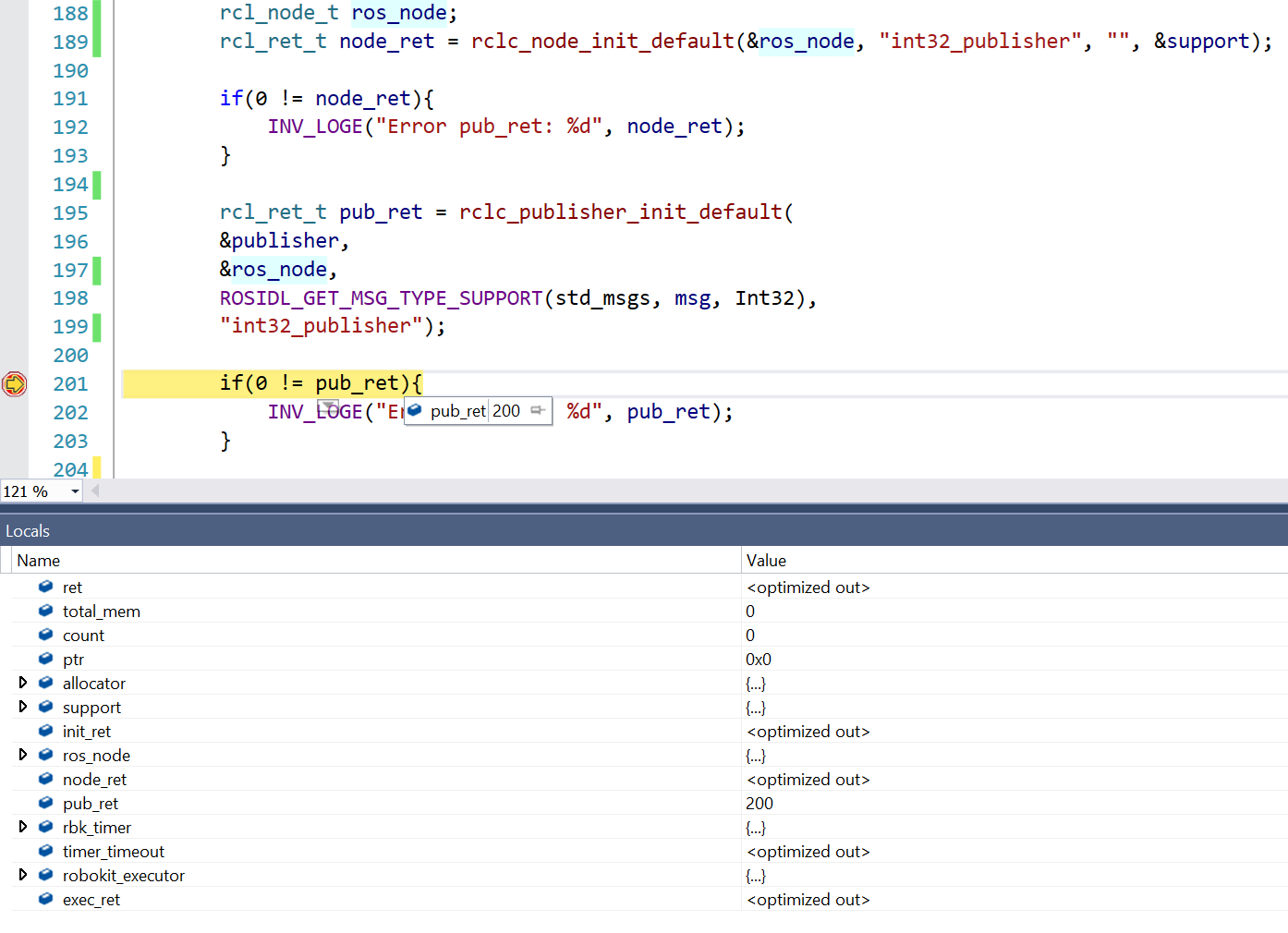 rclc_publisher_init_default () returns RCL_RET_NODE_INVALID while using custom static library ...