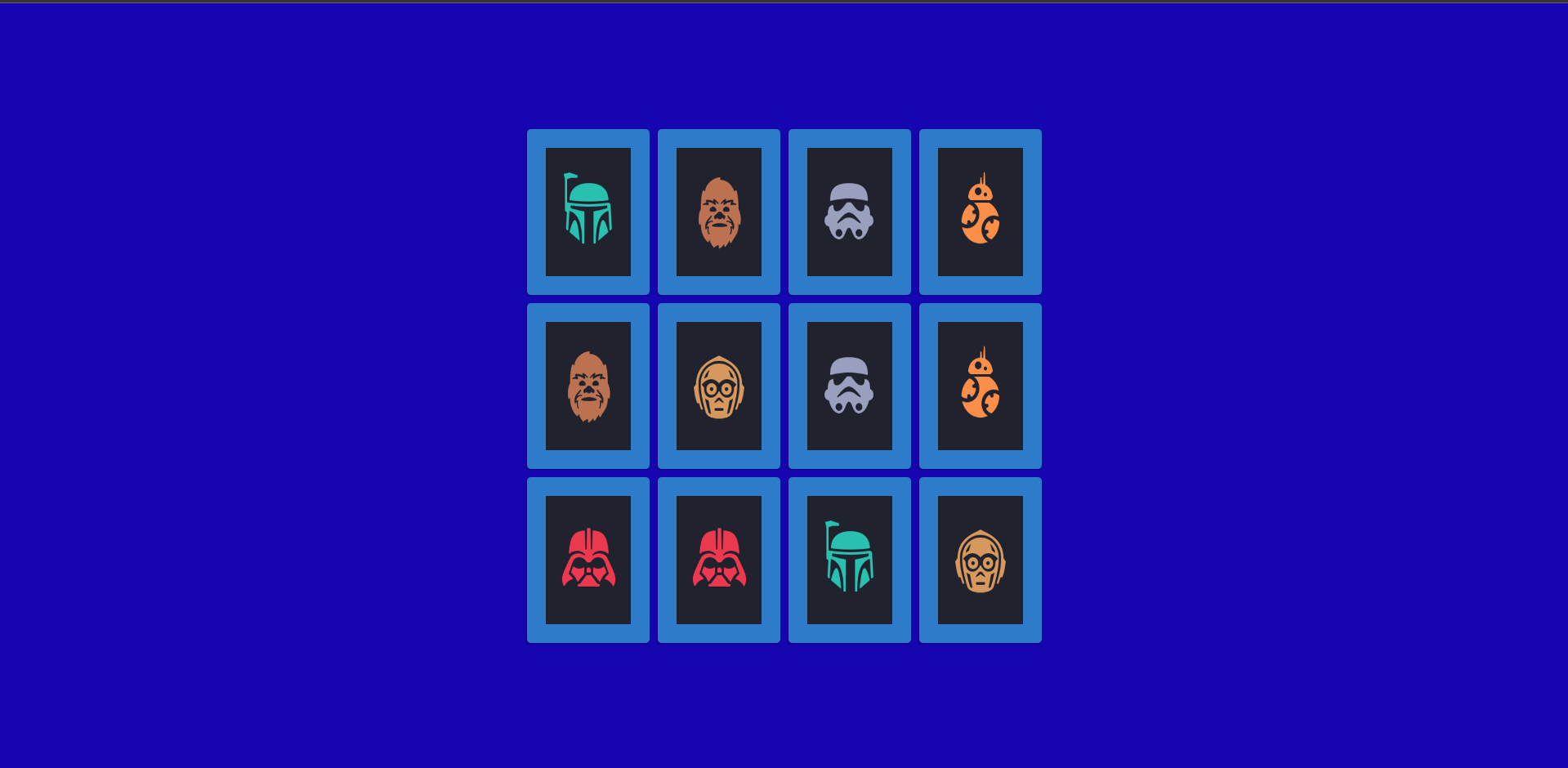 GitHub - CaioEOS/jogo-da-memoria: Um jogo da memória do Star Wars feito com Java Script