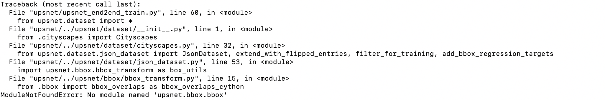 Code not executing · Issue #28 · uber-research/UPSNet · GitHub