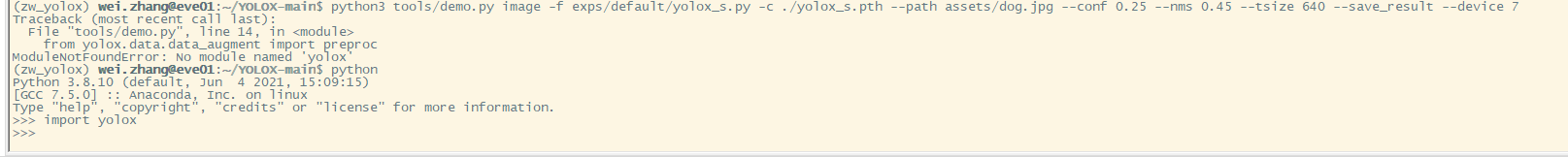 Modulenotfounderror No Module Named Yolox · Issue 358 · Megvii Basedetection Yolox · Github